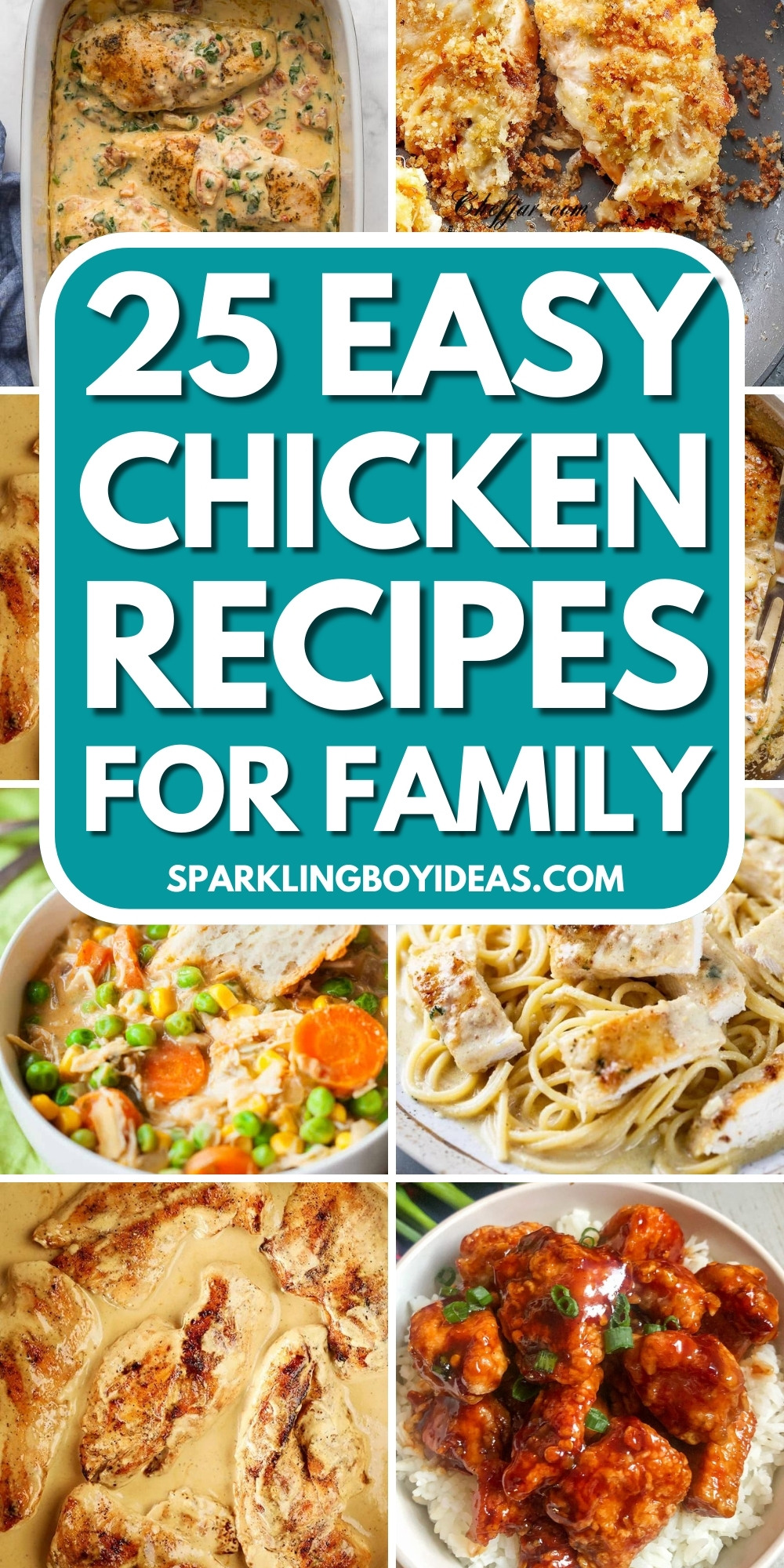 25 Easy Chicken Recipes - Sparkling Boy Ideas