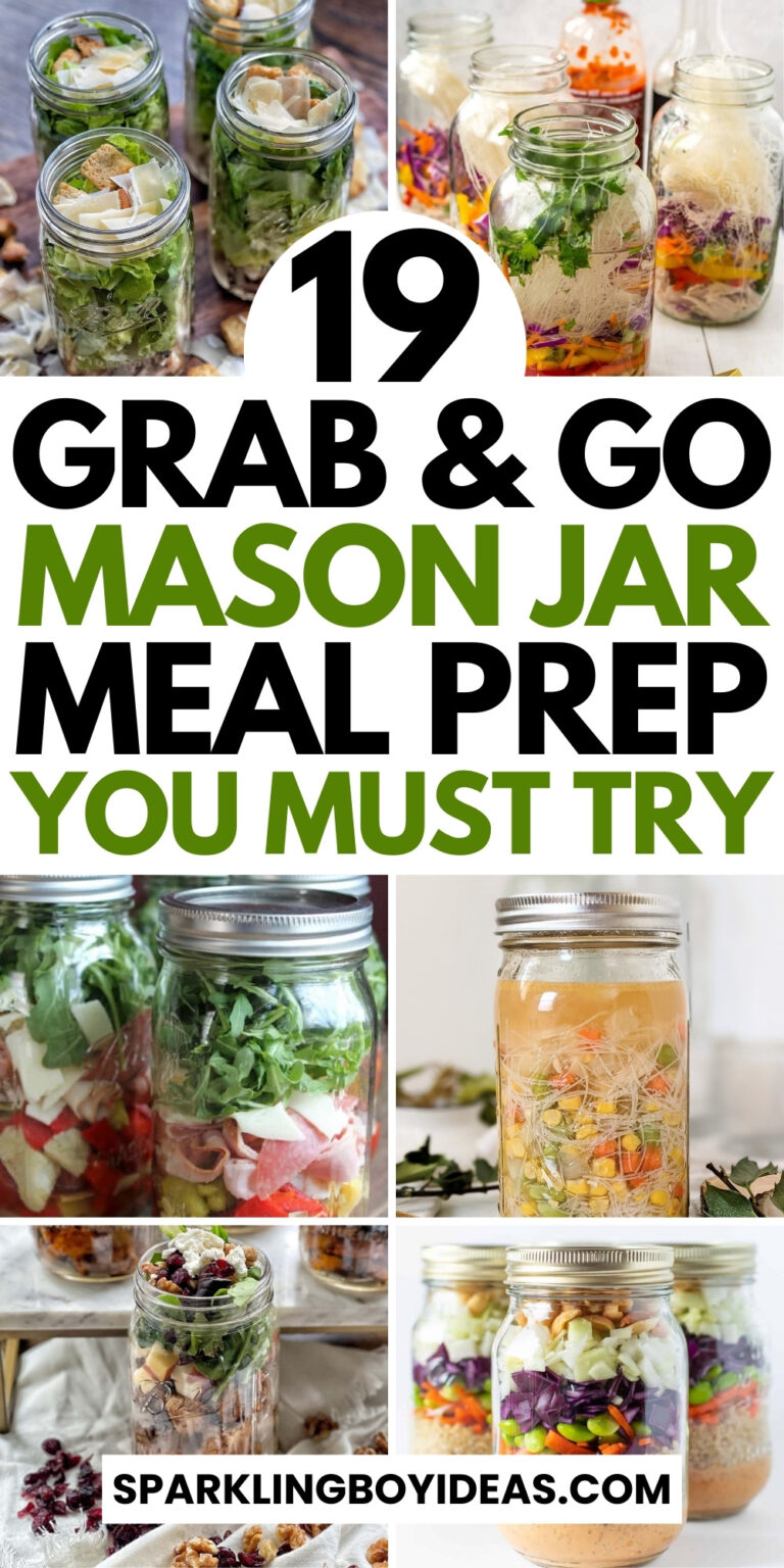 19 Super Healthy Mason Jar Meal Prep - Sparkling Boy Ideas