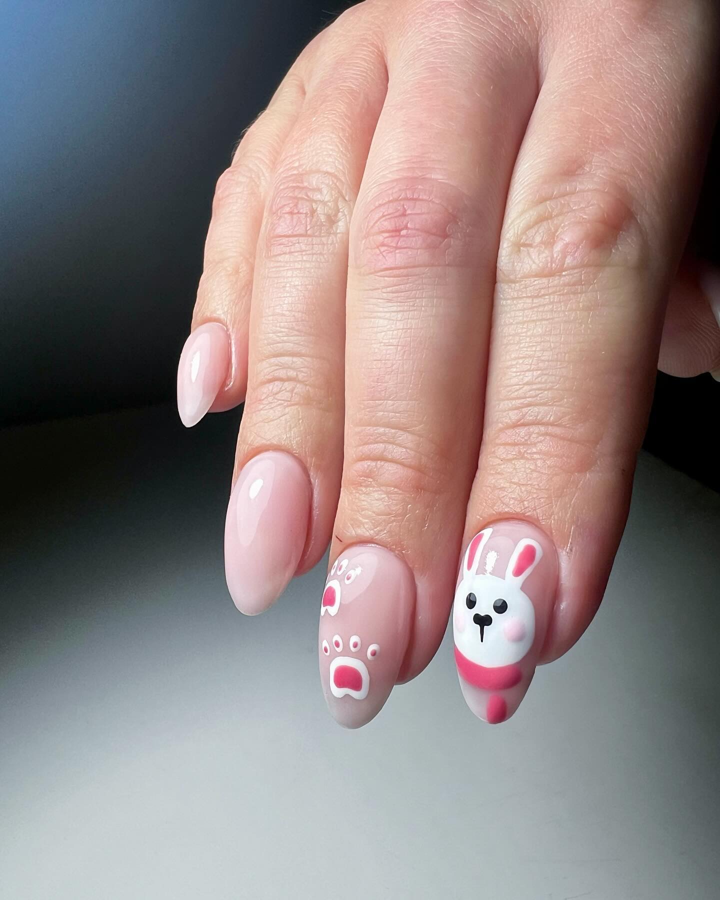 19 Cute Trendy Bunny Nails - Sparkling Boy Ideas