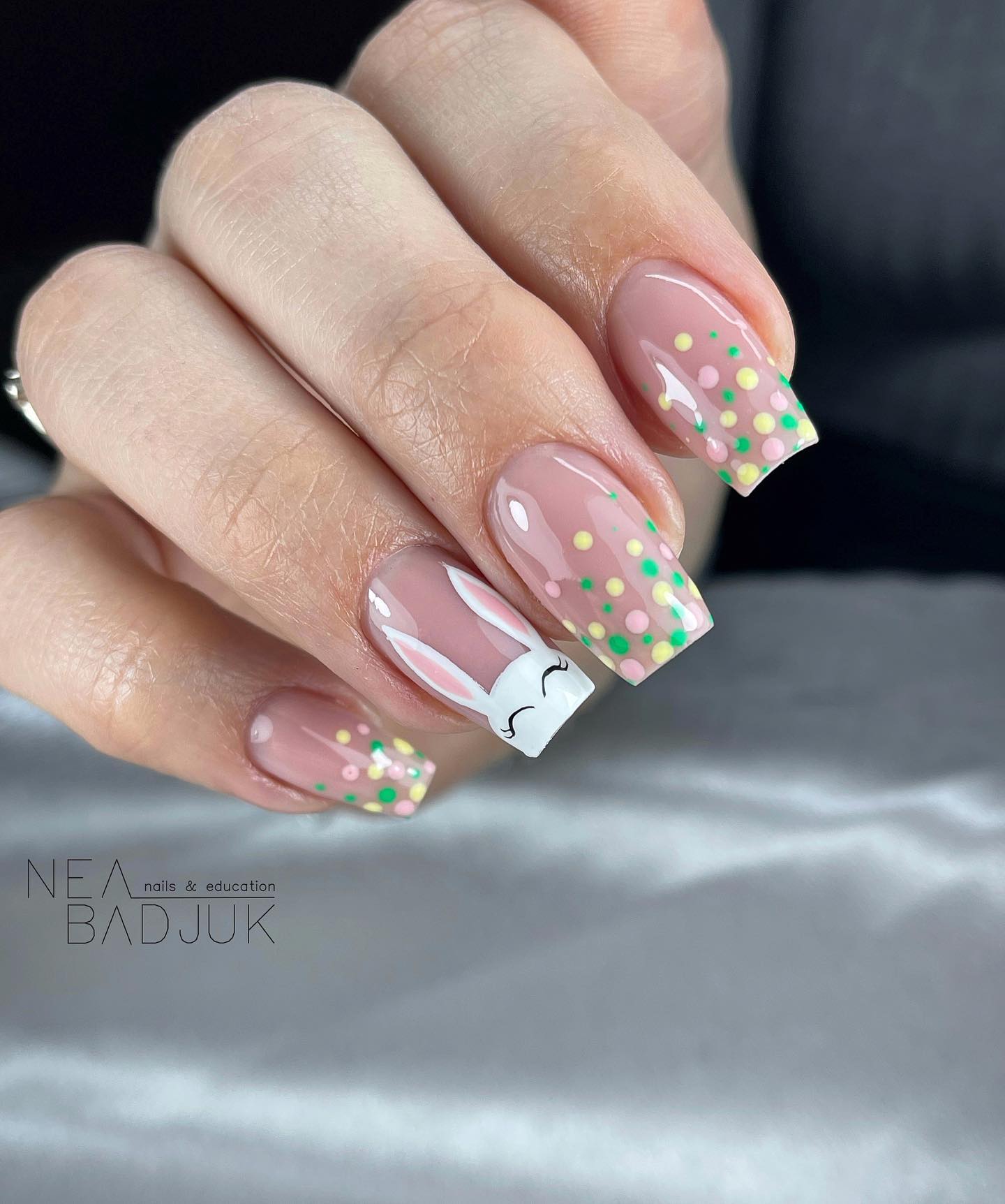 19 Cute Trendy Bunny Nails - Sparkling Boy Ideas