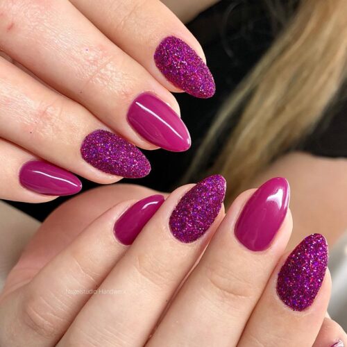 19 Cute Magenta Nails - Sparkling Boy Ideas