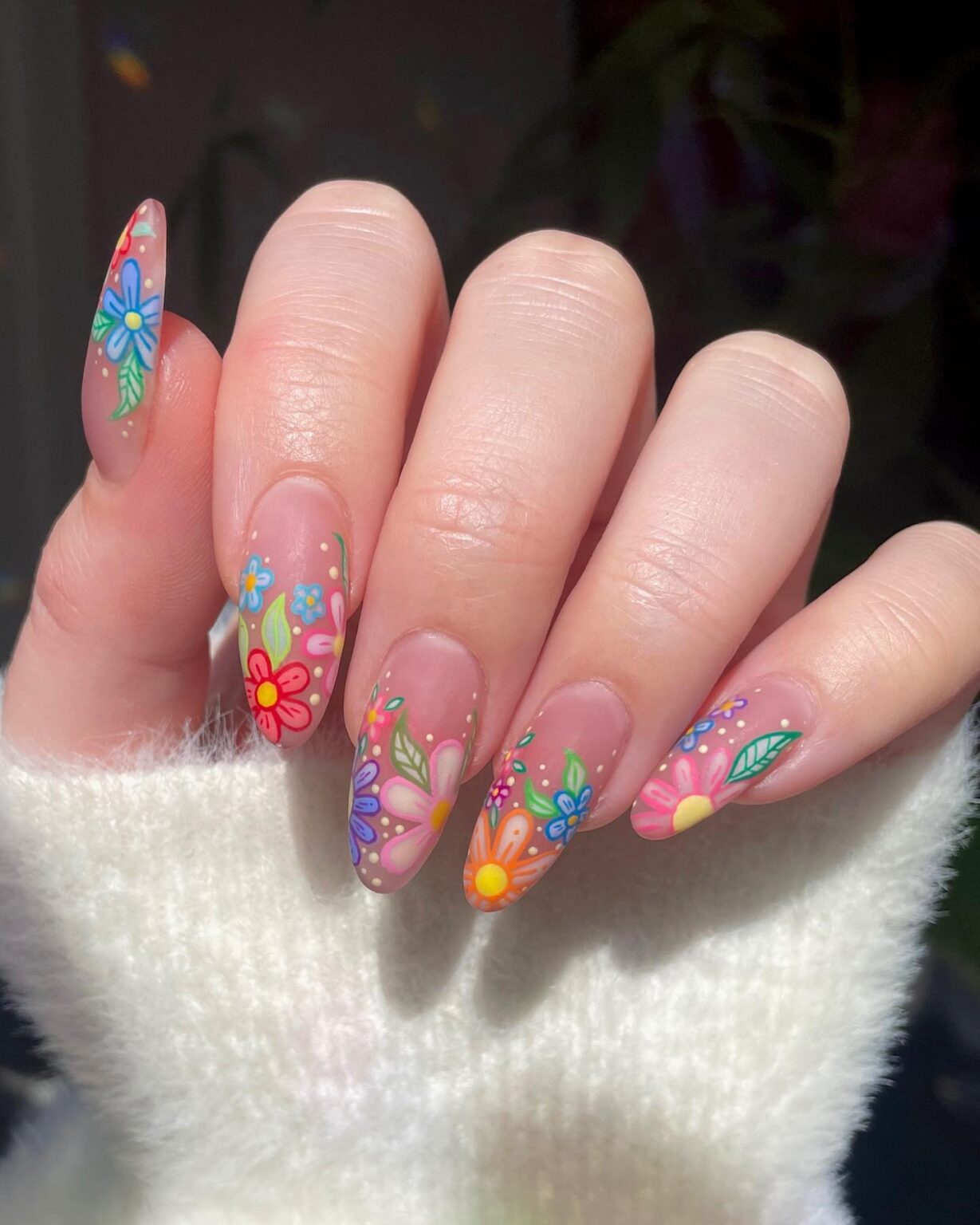 21 Cute Easy Spring Nail Art - Sparkling Boy Ideas