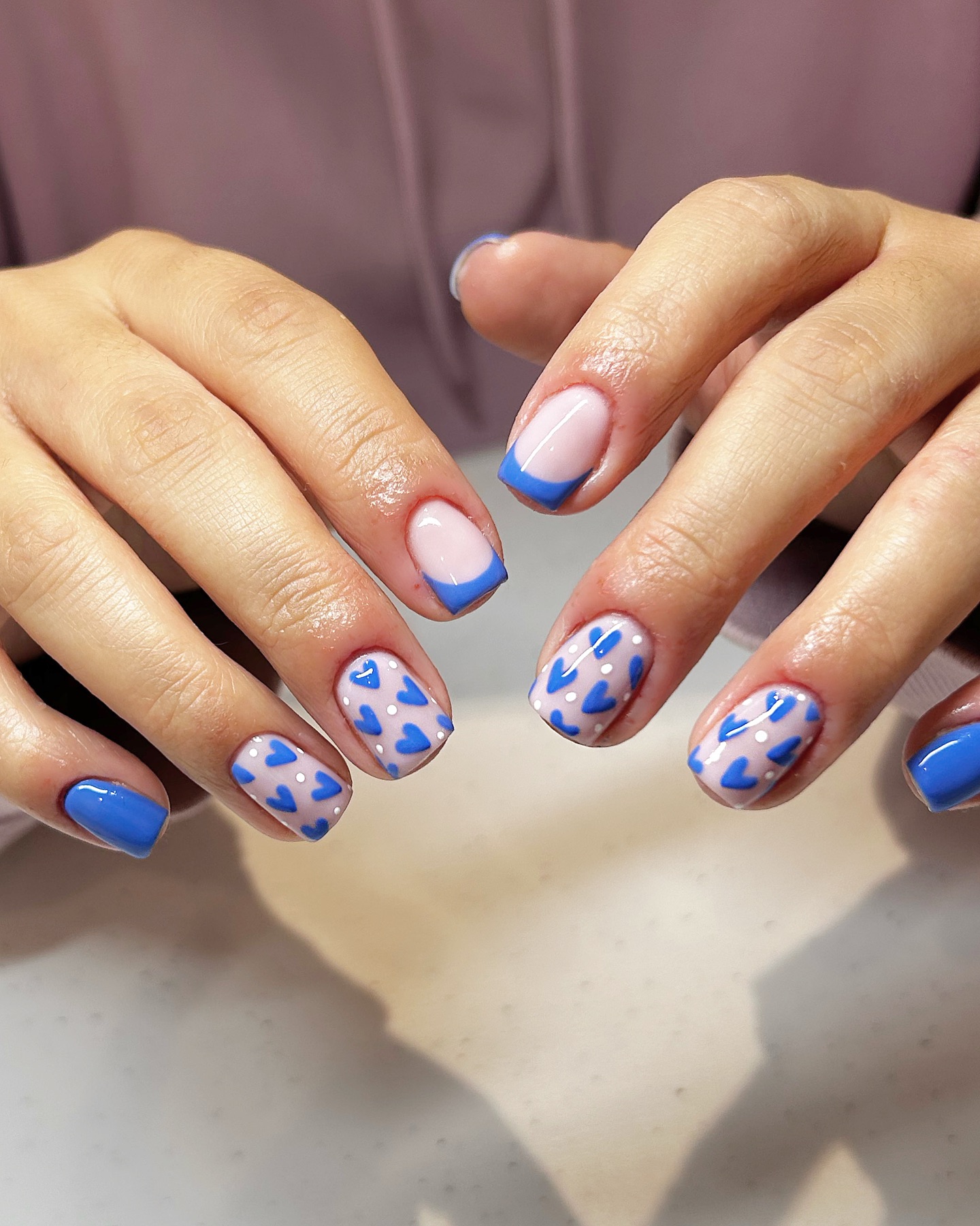 21 Simple Cute Blue Nails - Sparkling Boy Ideas