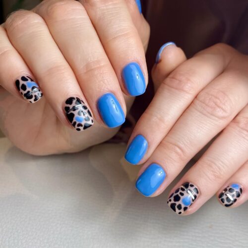 21 Simple Cute Blue Nails - Sparkling Boy Ideas