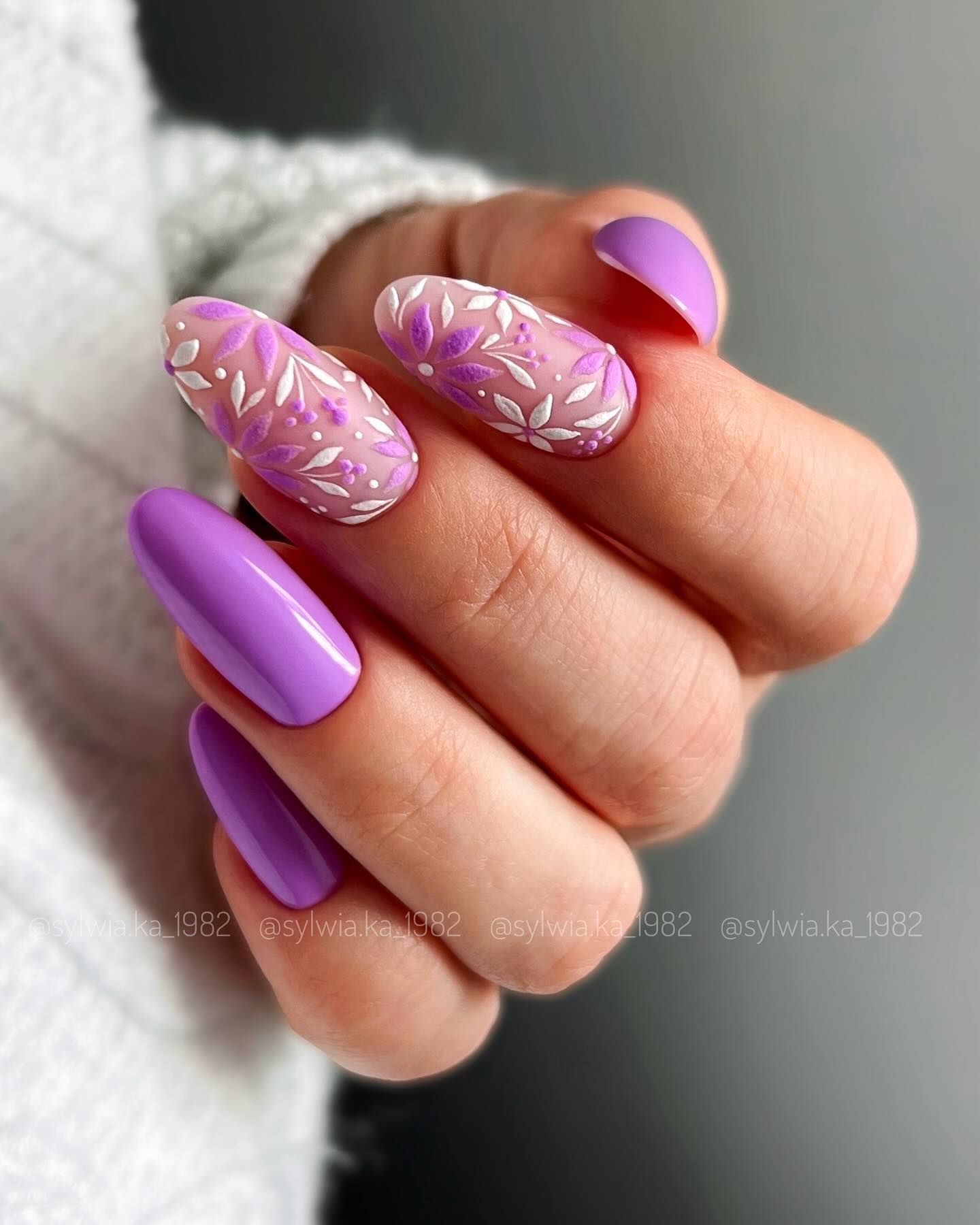 21 Cute Trendy Purple Nails - Sparkling Boy Ideas