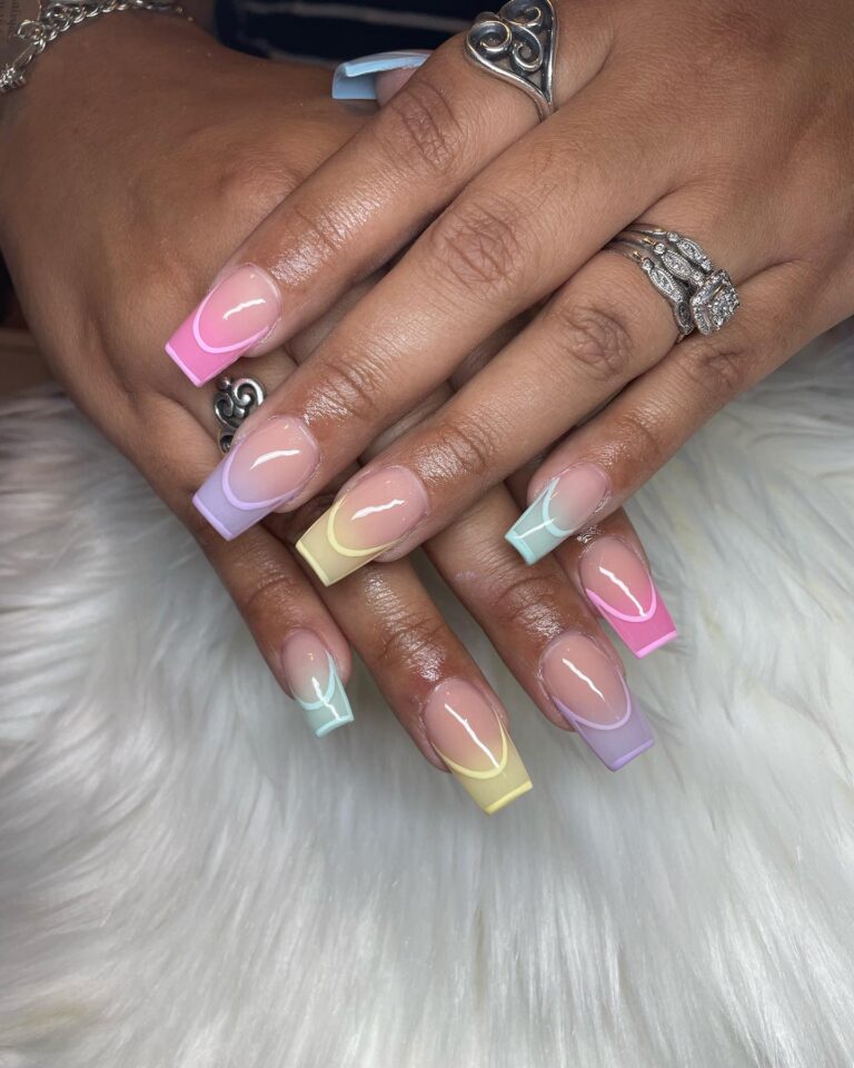 19 Fun Cute Spring Acrylic Nails - Sparkling Boy Ideas