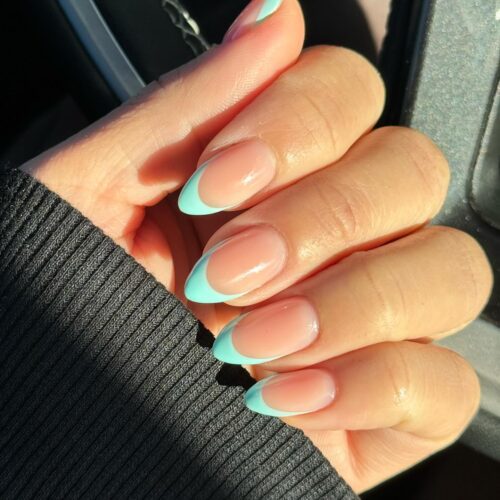 21 Simple Cute Spring French Tip Nails - Sparkling Boy Ideas