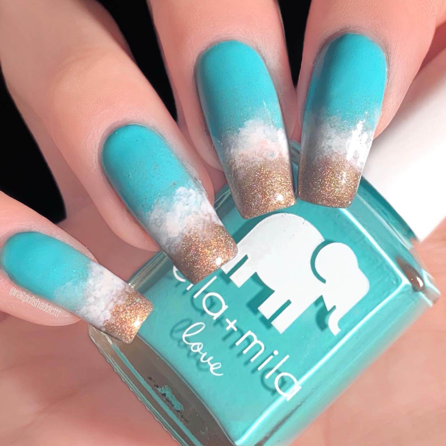 21 Cute Trendy Beach Nails - Sparkling Boy Ideas