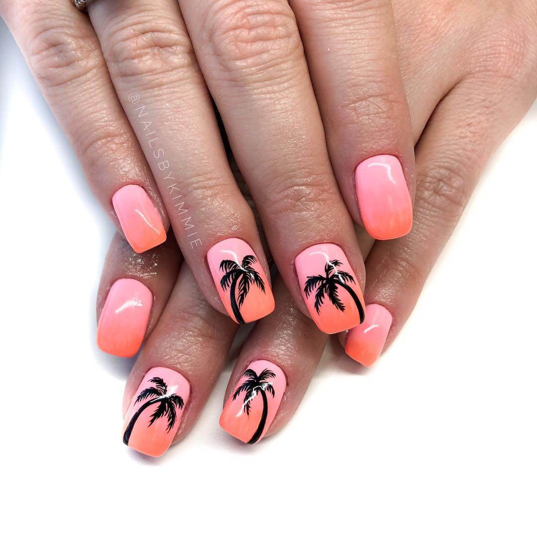 21 Cute Trendy Beach Nails - Sparkling Boy Ideas