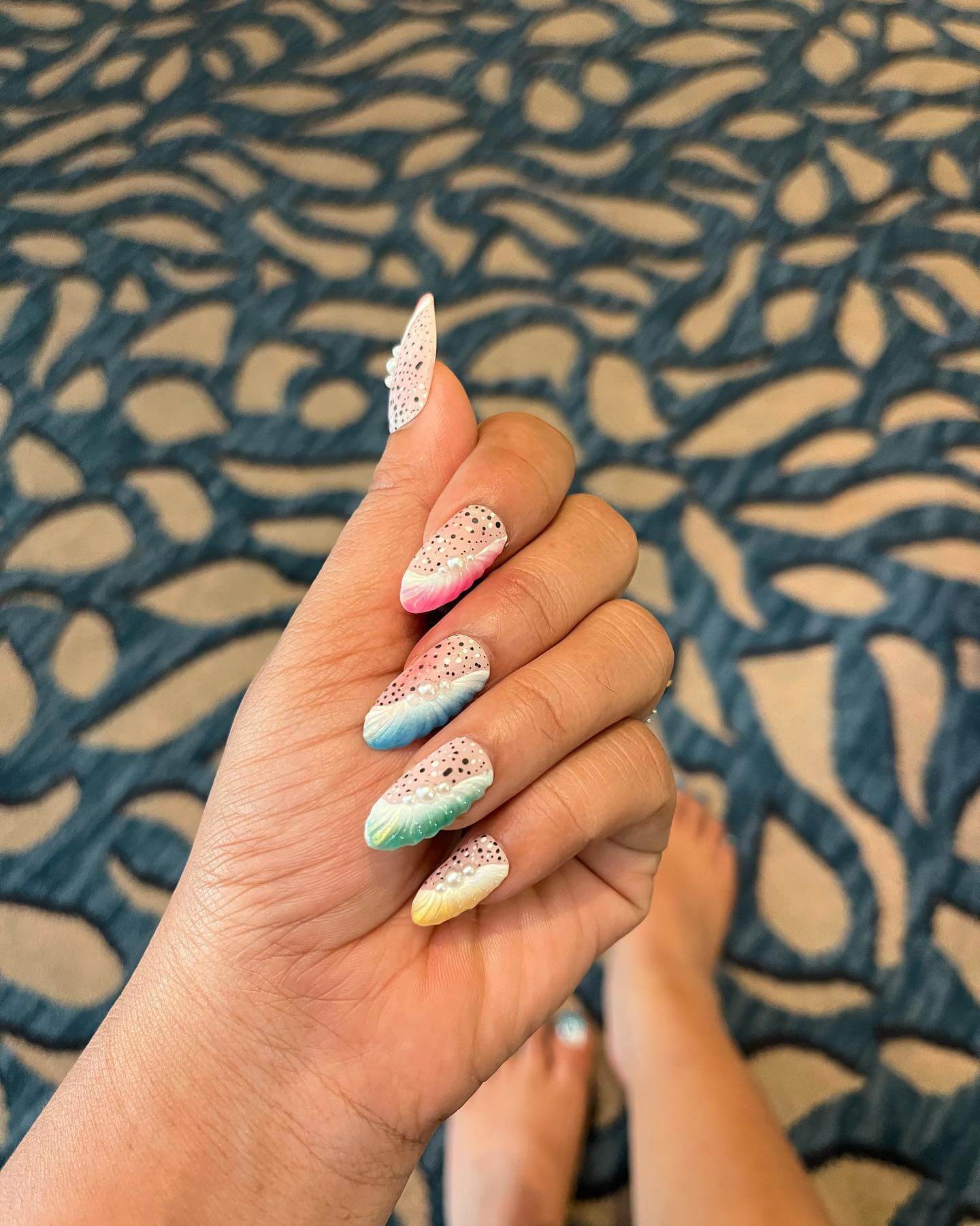 21 Cute Trendy Beach Nails - Sparkling Boy Ideas