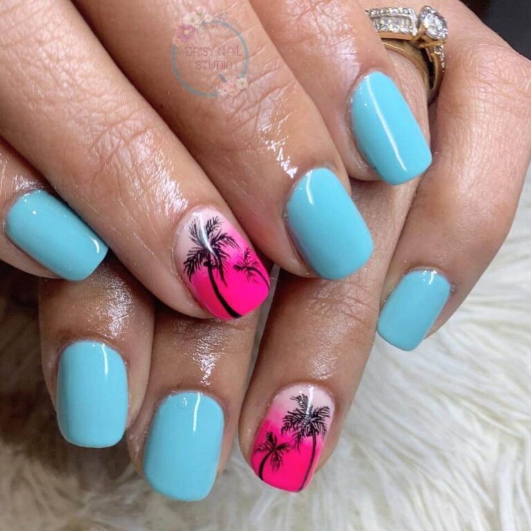 21 Cute Trendy Beach Nails - Sparkling Boy Ideas