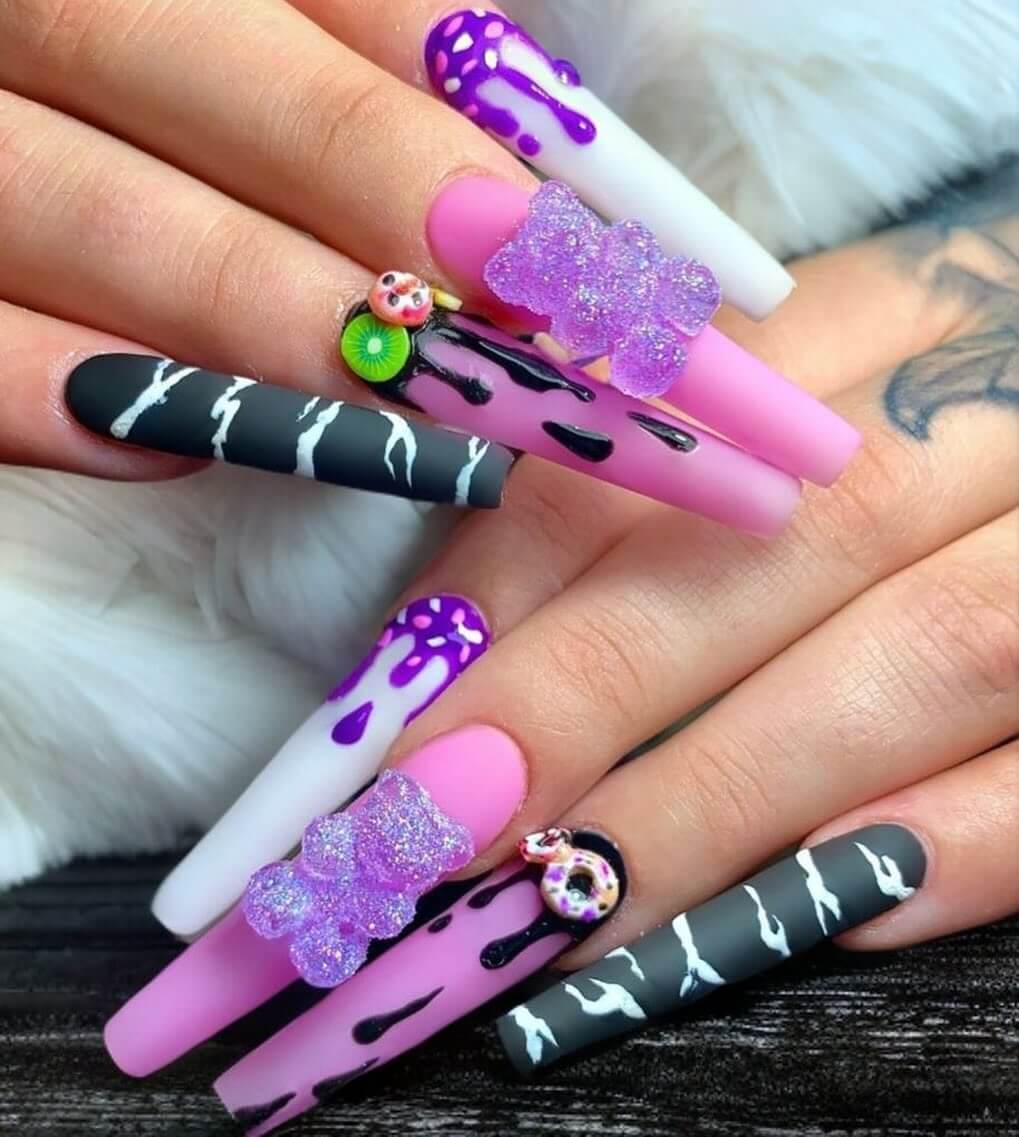 21 Cutest Candy Nails - Sparkling Boy Ideas