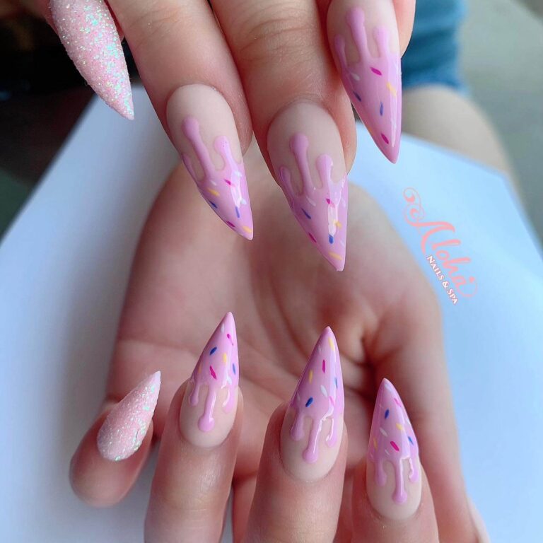 21 Cute Easy Ice Cream Nails - Sparkling Boy Ideas