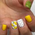 31 Summer Lemon Nails - Sparkling Boy Ideas