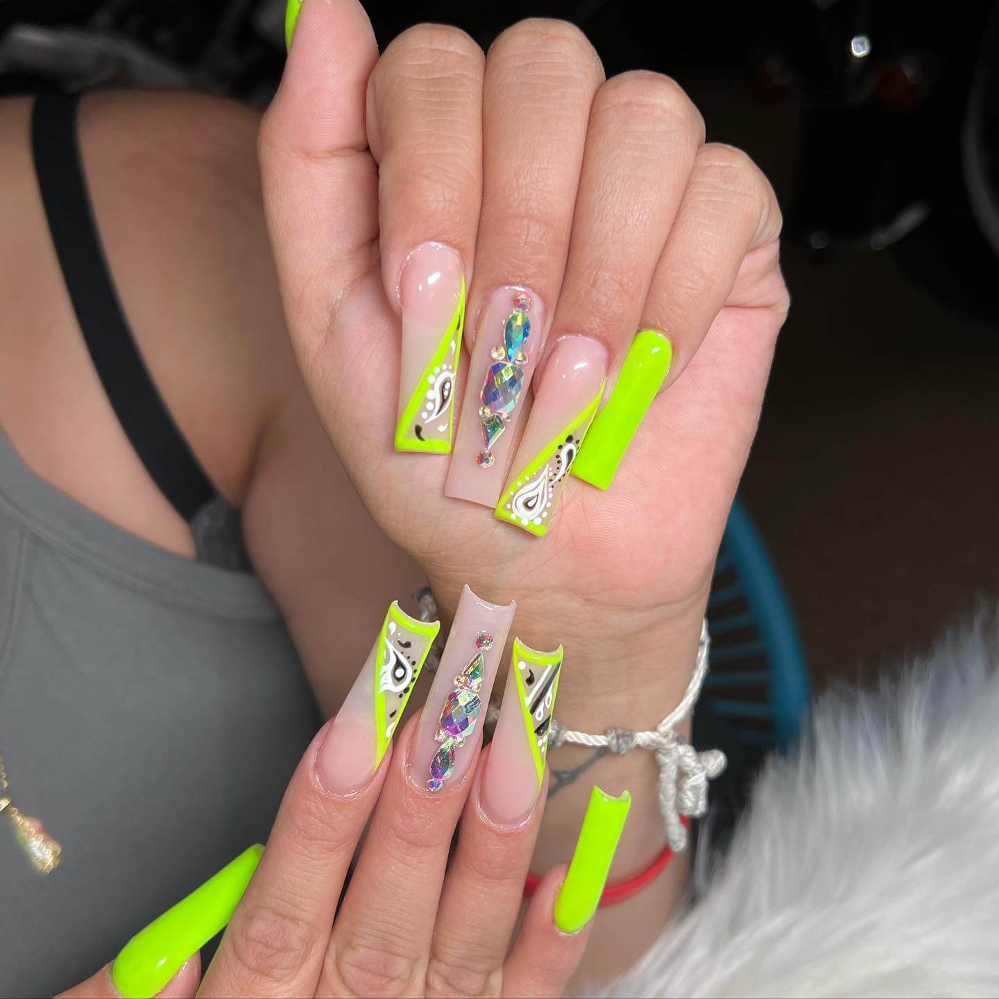 21 Fun Bright Neon Nails - Sparkling Boy Ideas
