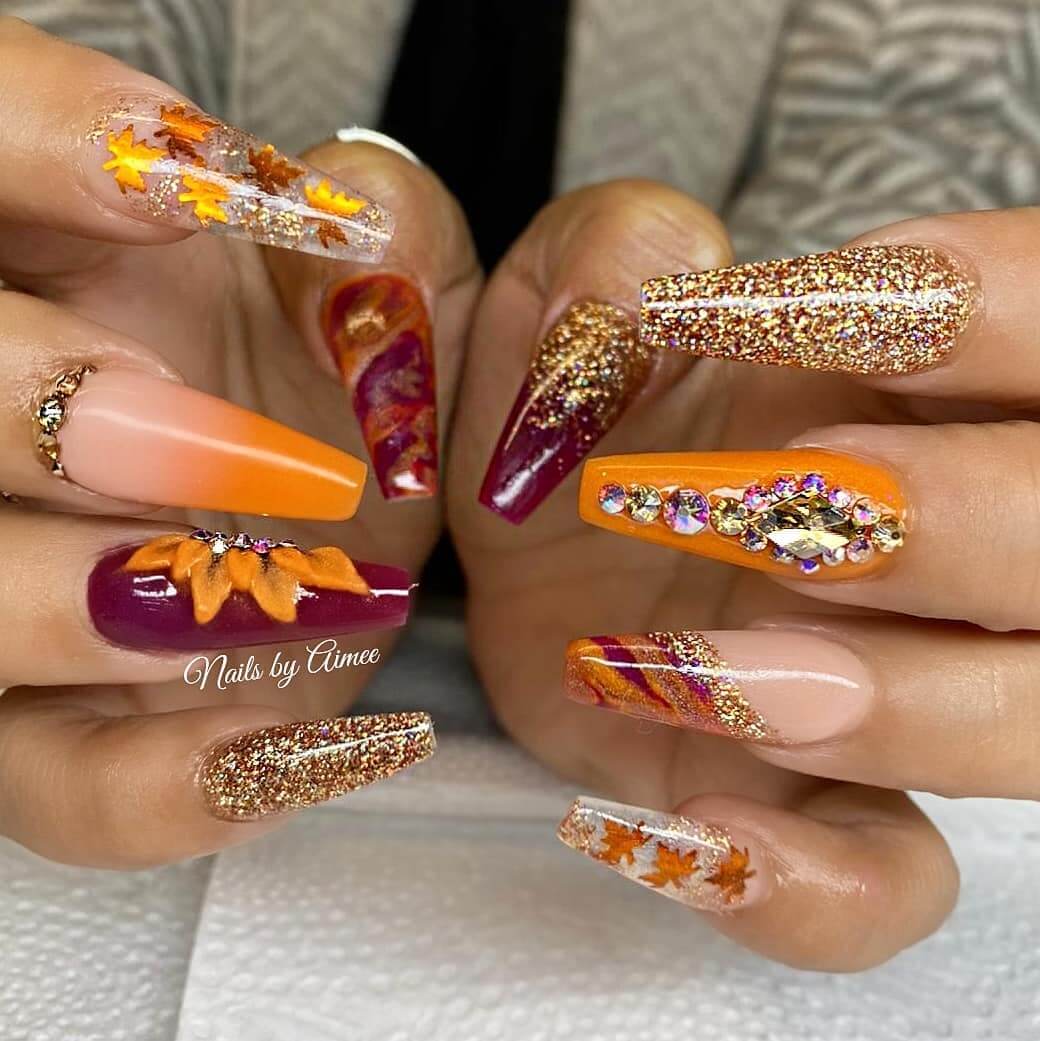 31 Simple Cute Autumn Nails - Sparkling Boy Ideas